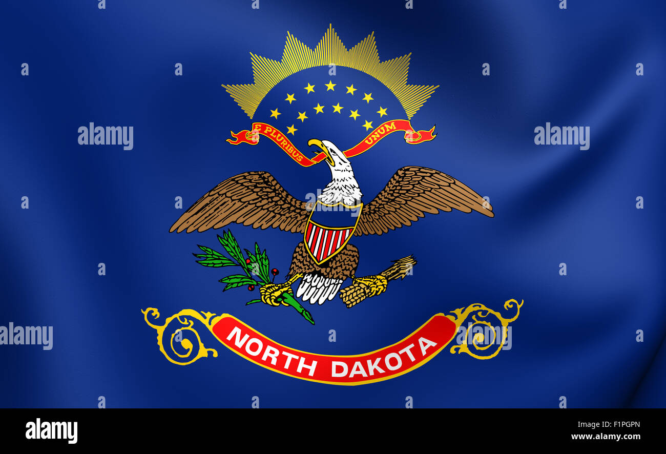 North dakota waving flag hi-res stock photography and images - Alamy