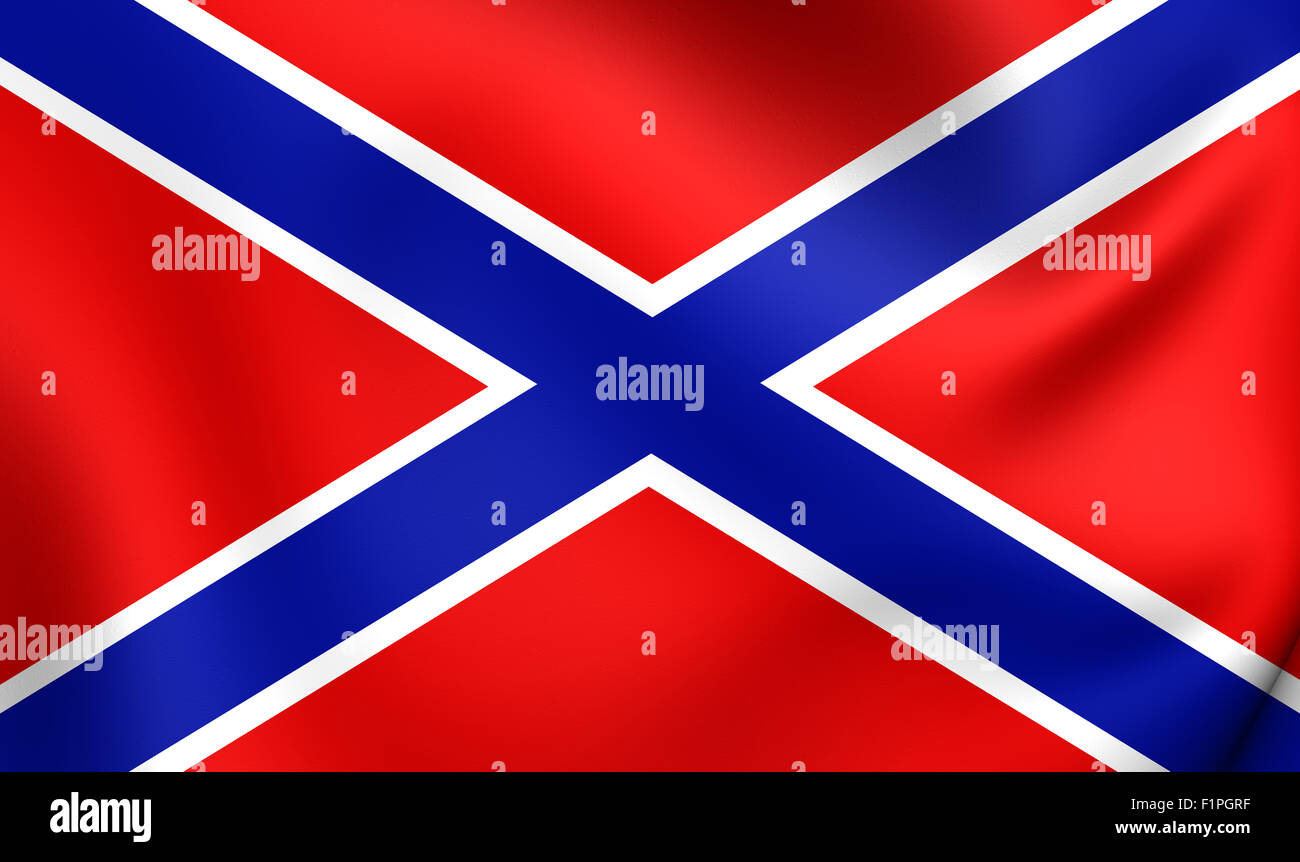 3D Flag of the Novorussia. Close Up Stock Photo - Alamy