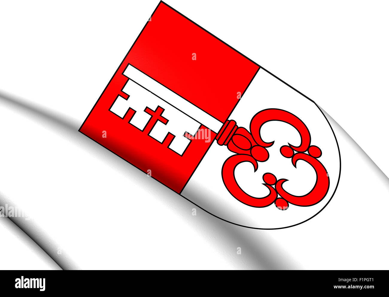 Obwalden Coat of Arms, Switzerland. Close Up Stock Photo - Alamy