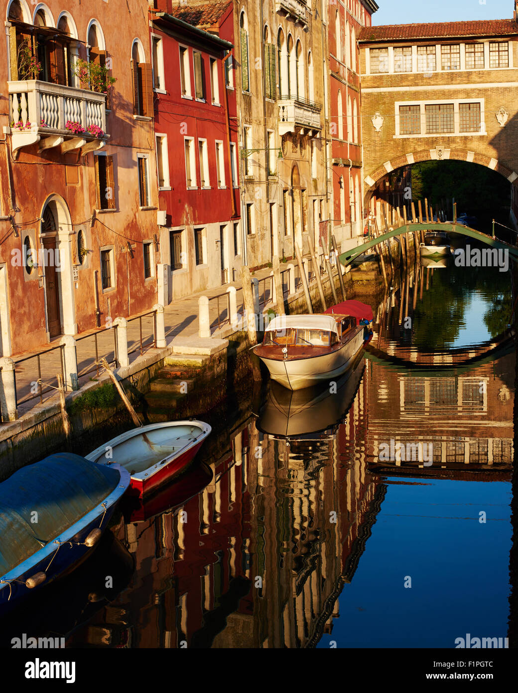 Canal and Arch, Venice, Italy Stock Photo - Alamy