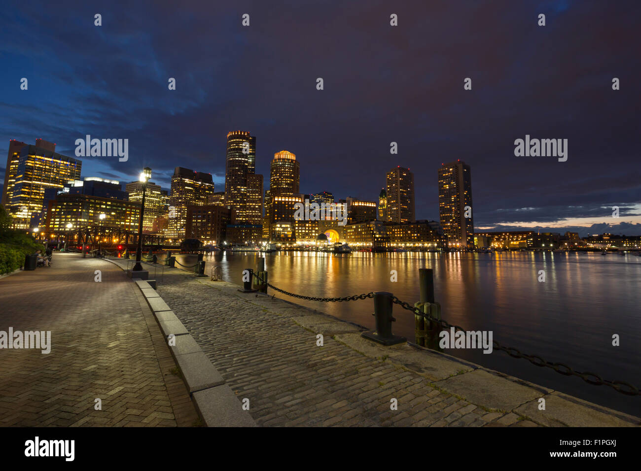 FAN PIER HARBORWALK ROWES WHARF DOWNTOWN SKYLINE INNER HARBOR SOUTH ...