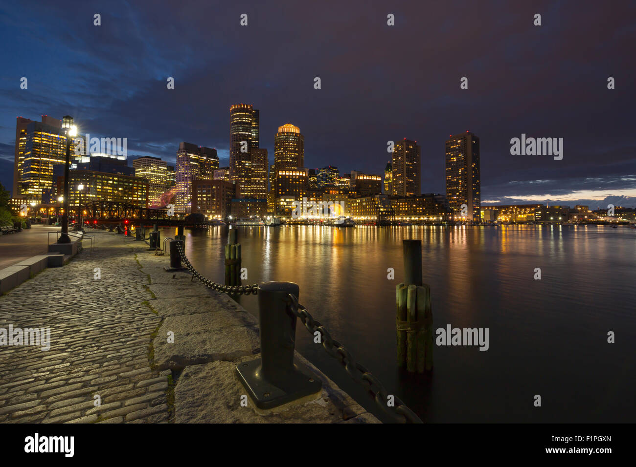 FAN PIER HARBORWALK ROWES WHARF DOWNTOWN SKYLINE INNER HARBOR SOUTH ...