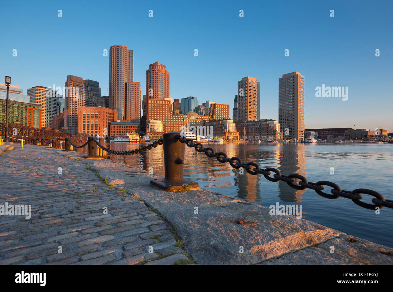 FAN PIER HARBORWALK ROWES WHARF DOWNTOWN SKYLINE INNER HARBOR SOUTH ...