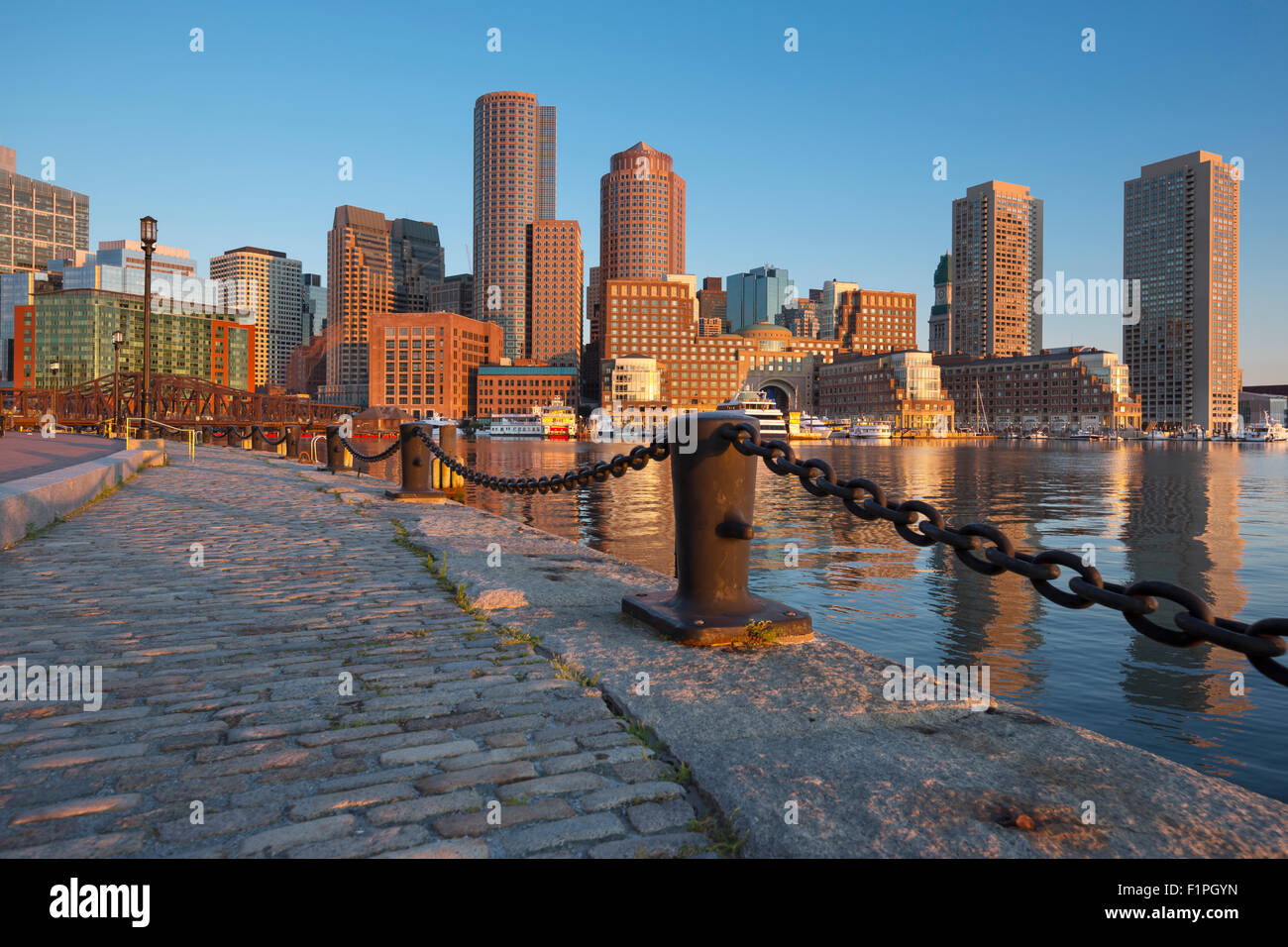 FAN PIER HARBORWALK ROWES WHARF DOWNTOWN SKYLINE INNER HARBOR SOUTH ...