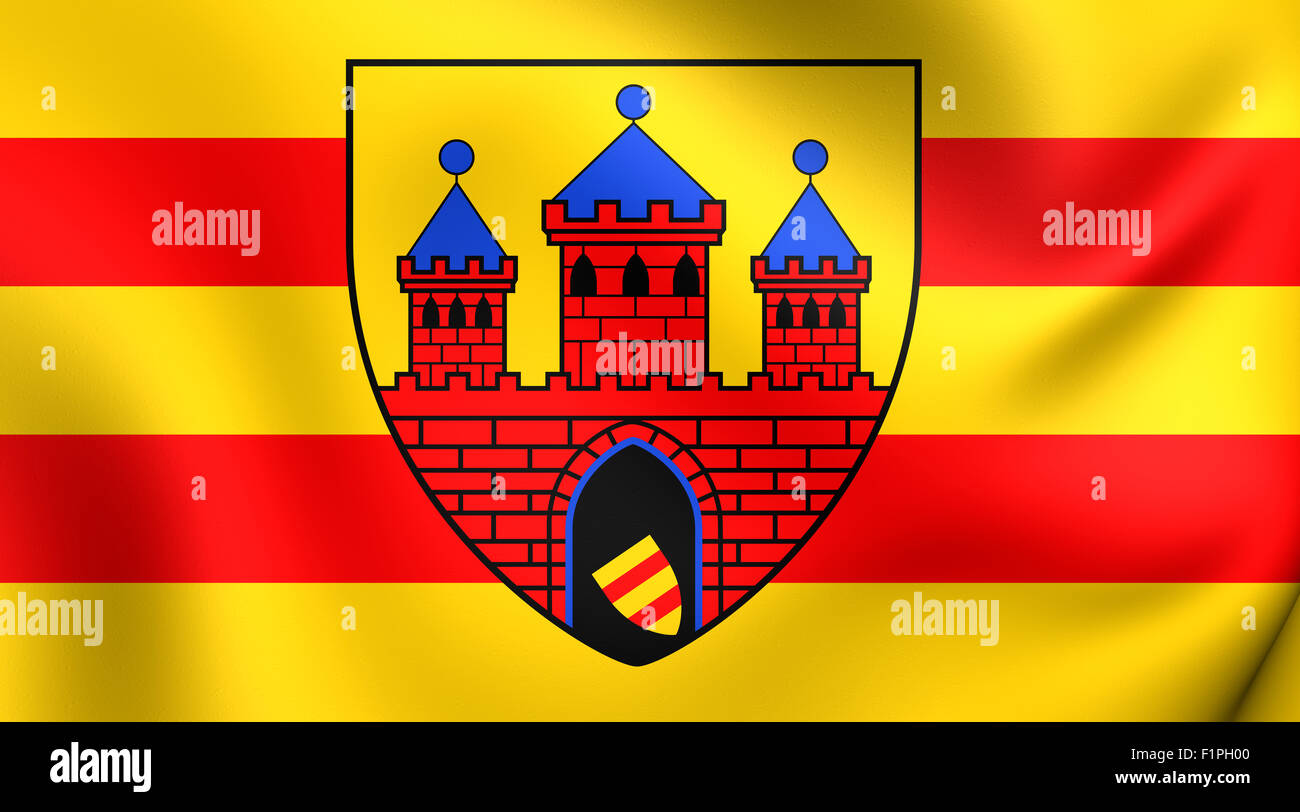 Flag of Oldenburg, Germany. Close Up Stock Photo - Alamy
