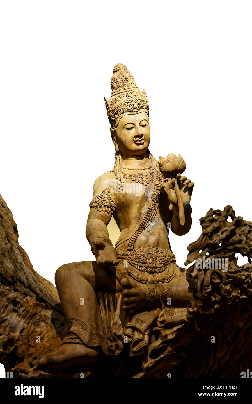 Shiva carved wood Stock Photo - Alamy