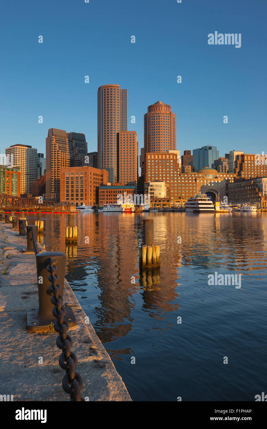 FAN PIER HARBORWALK ROWES WHARF DOWNTOWN SKYLINE INNER HARBOR SOUTH ...