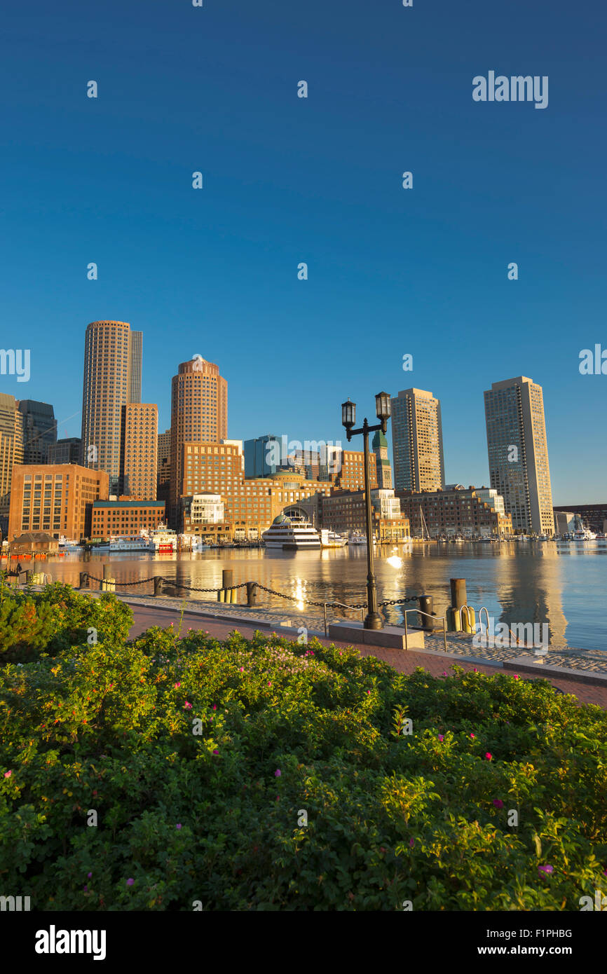 FAN PIER HARBORWALK ROWES WHARF DOWNTOWN SKYLINE INNER HARBOR SOUTH ...