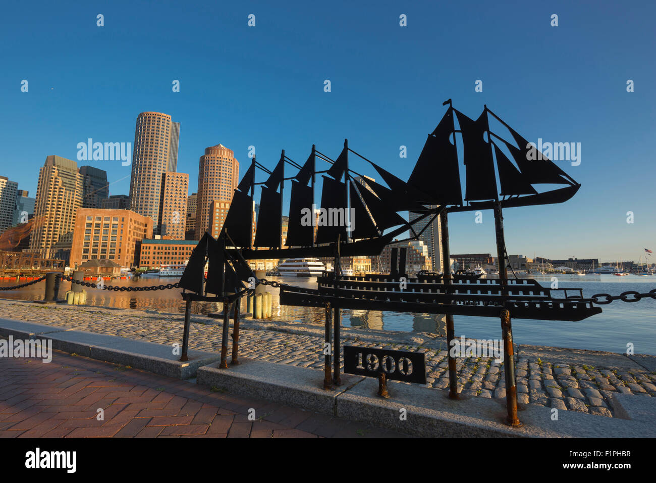 HISTORIC SHIP SCULPTURES FAN PIER HARBORWALK ROWES WHARF DOWNTOWN ...