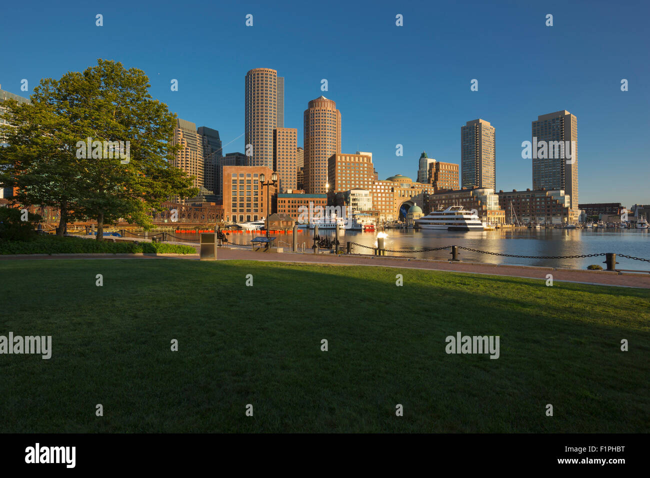 FAN PIER HARBORWALK ROWES WHARF DOWNTOWN SKYLINE INNER HARBOR SOUTH ...