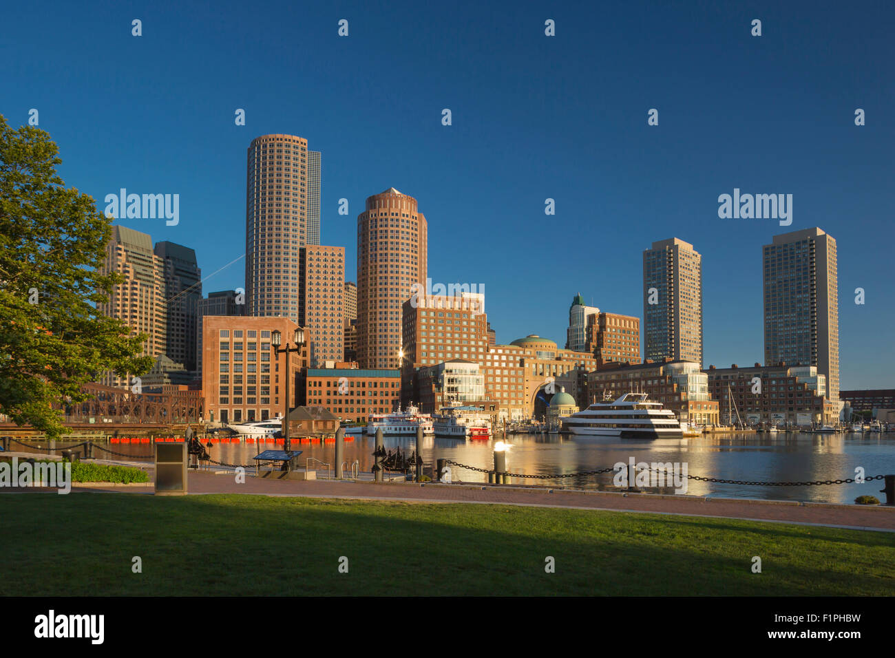 FAN PIER HARBORWALK ROWES WHARF DOWNTOWN SKYLINE INNER HARBOR SOUTH ...