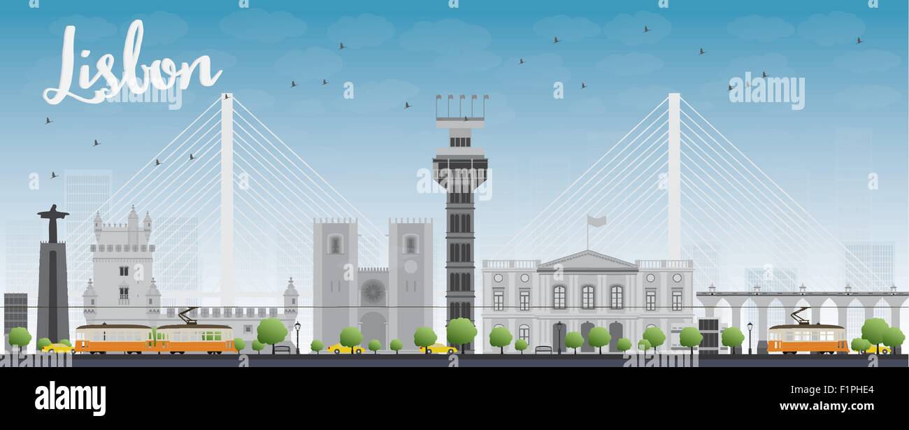 Lisbon vector vectors hi-res stock photography and images - Alamy
