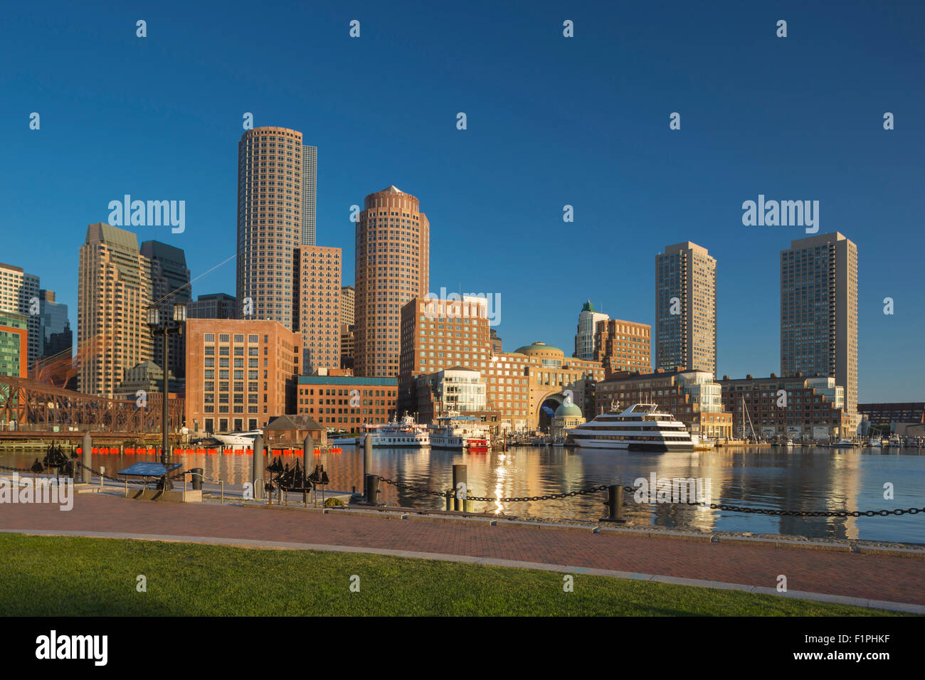 FAN PIER HARBORWALK ROWES WHARF DOWNTOWN SKYLINE INNER HARBOR SOUTH ...