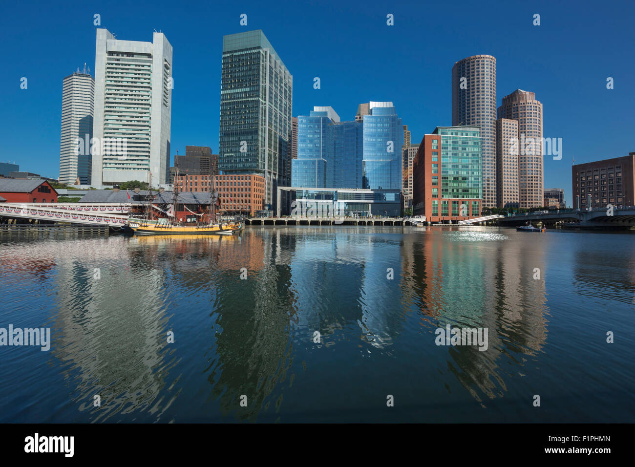 ATLANTIC WHARF WATERFRONT FORT POINT CHANNEL SKYLINE INNER HARBOR SOUTH ...