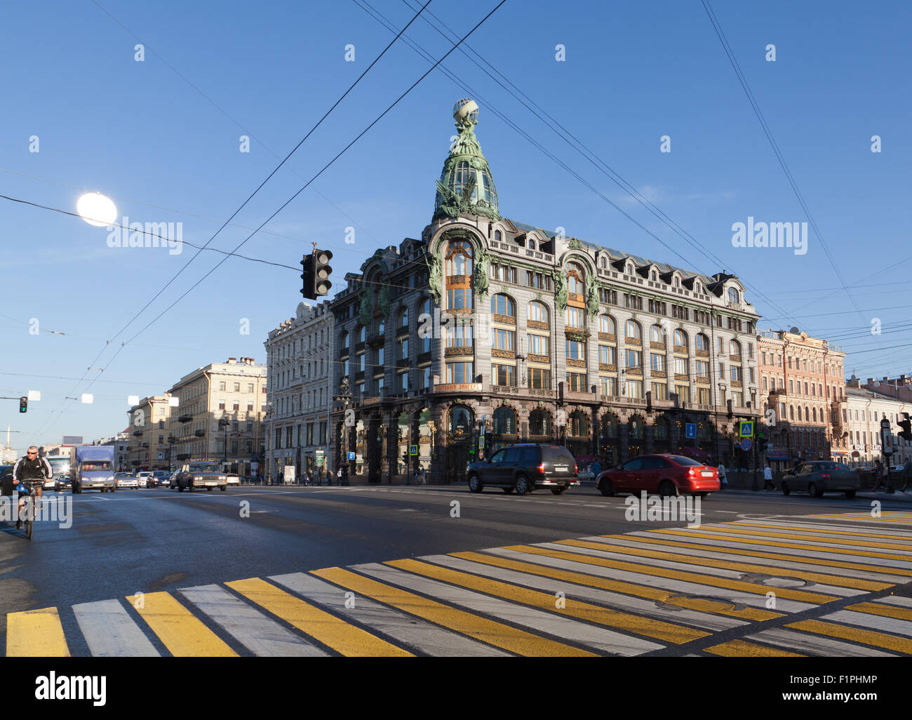 Singer House, Nevsky Prospect, St. Petersburg, Russia Stock Photo - Alamy