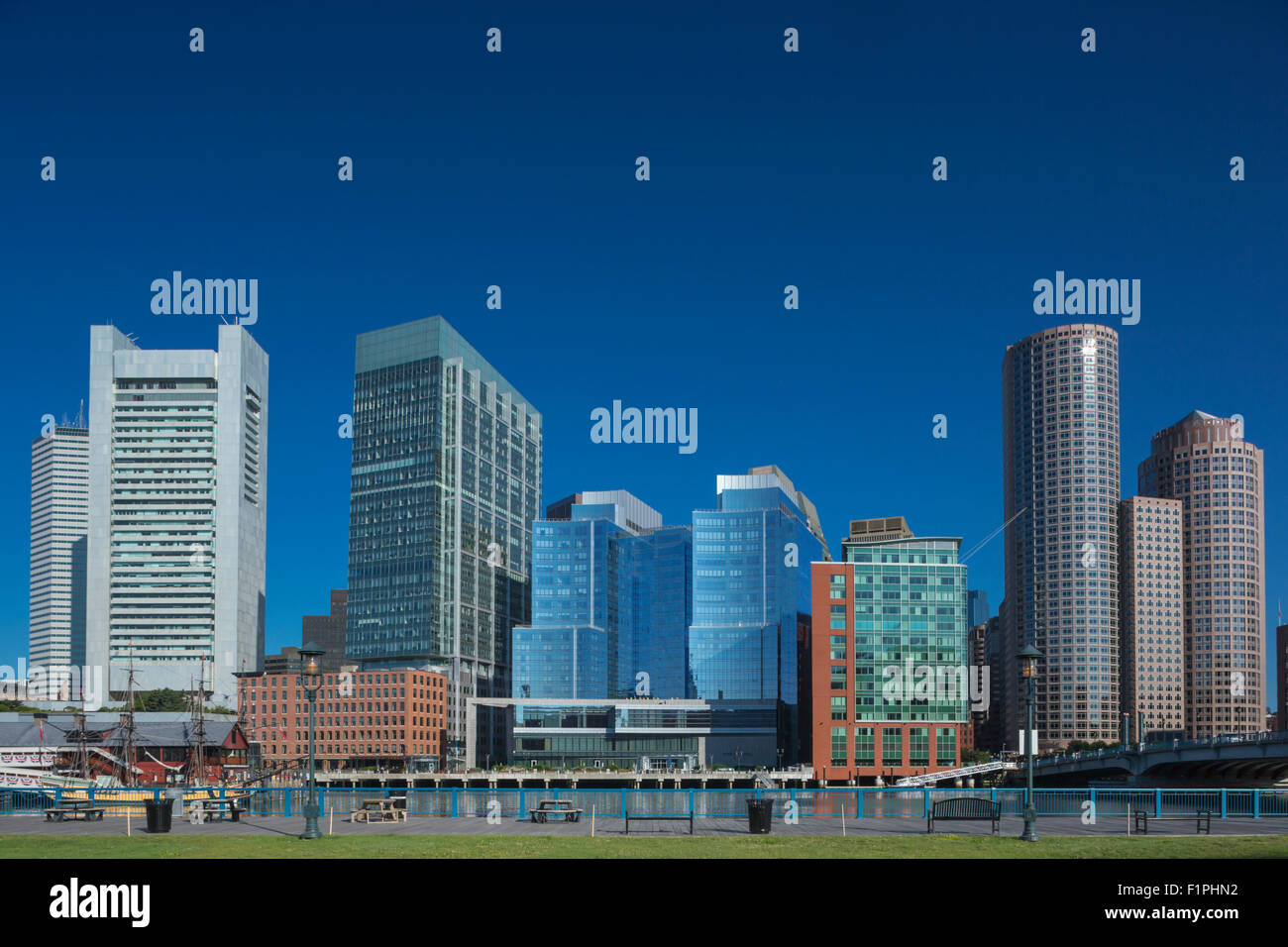 ATLANTIC WHARF WATERFRONT FORT POINT CHANNEL SKYLINE INNER HARBOR SOUTH ...