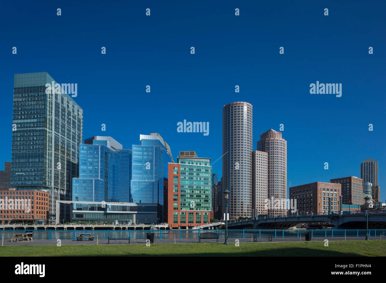 ATLANTIC WHARF WATERFRONT FORT POINT CHANNEL SKYLINE INNER HARBOR SOUTH ...