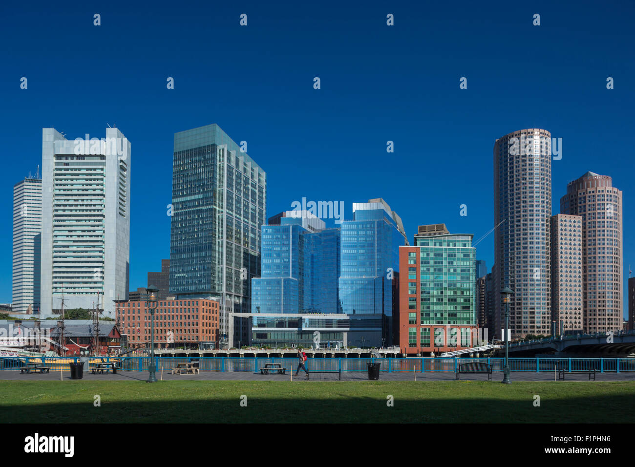 ATLANTIC WHARF WATERFRONT FORT POINT CHANNEL SKYLINE INNER HARBOR SOUTH ...