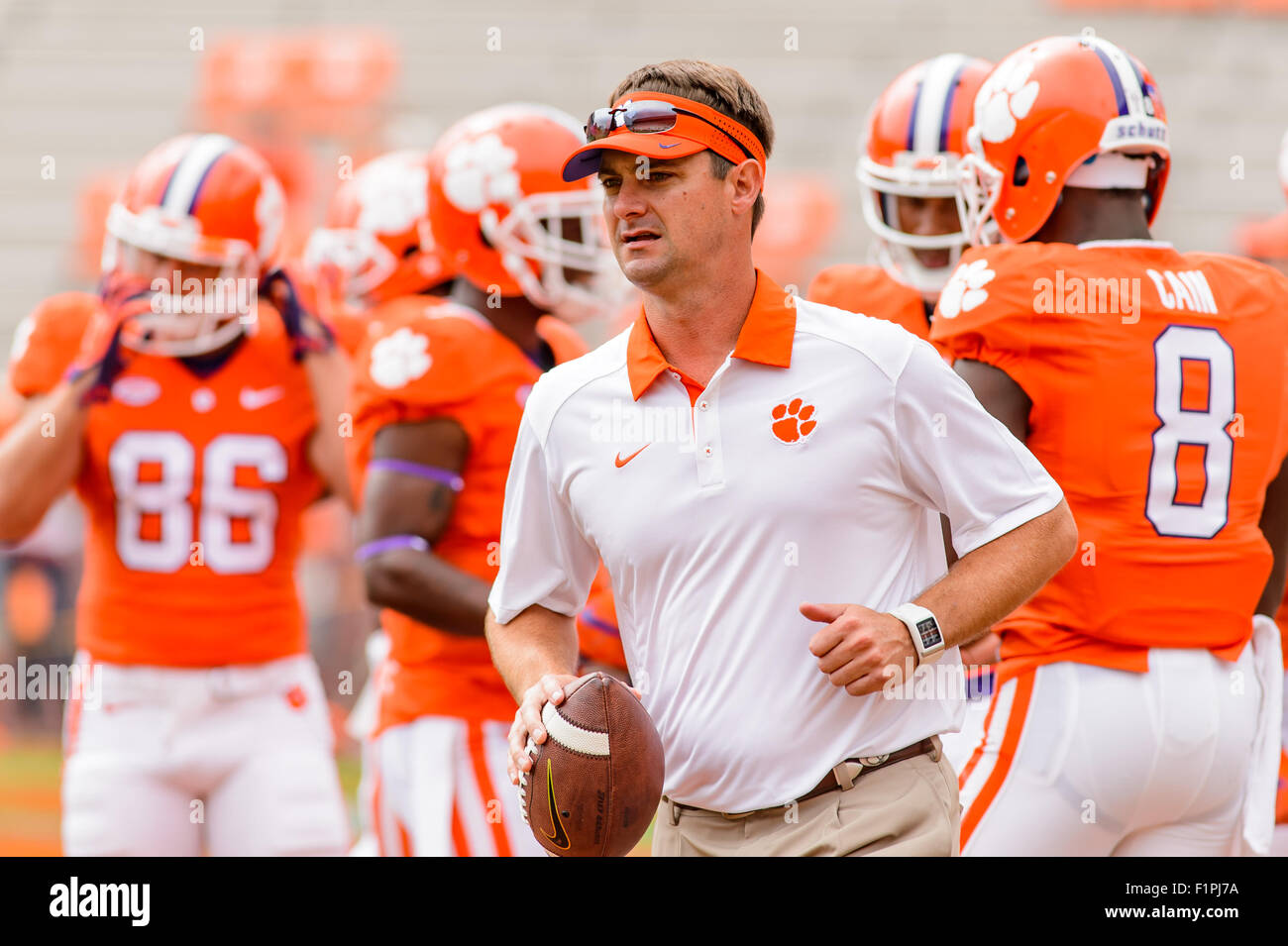 Clemson Co-Offensive Coordinator Jeff Scott during the NCAA Football ...