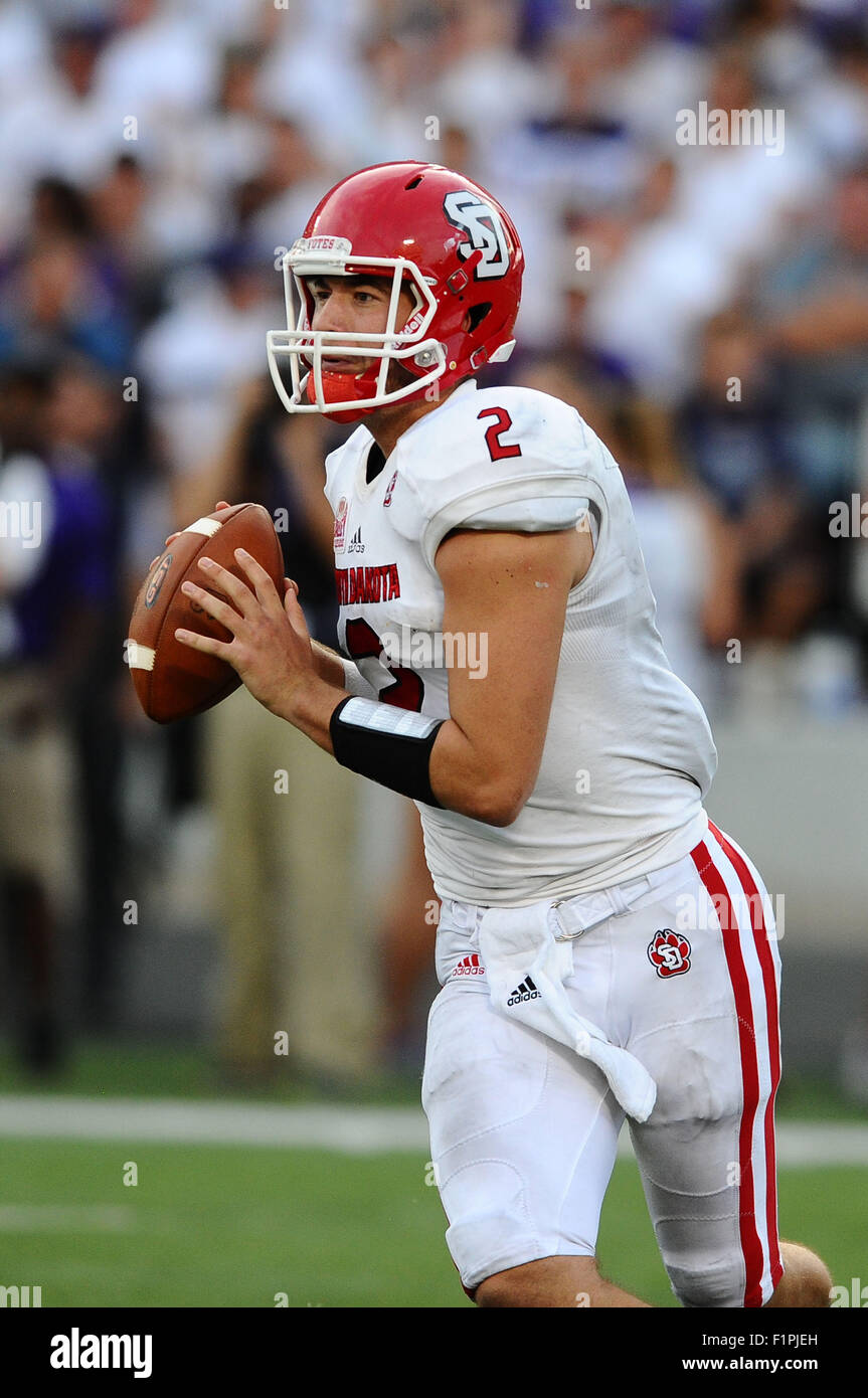 September 05, 2014:South Dakota Coyotes quarterback Ryan Saeger (2 ...
