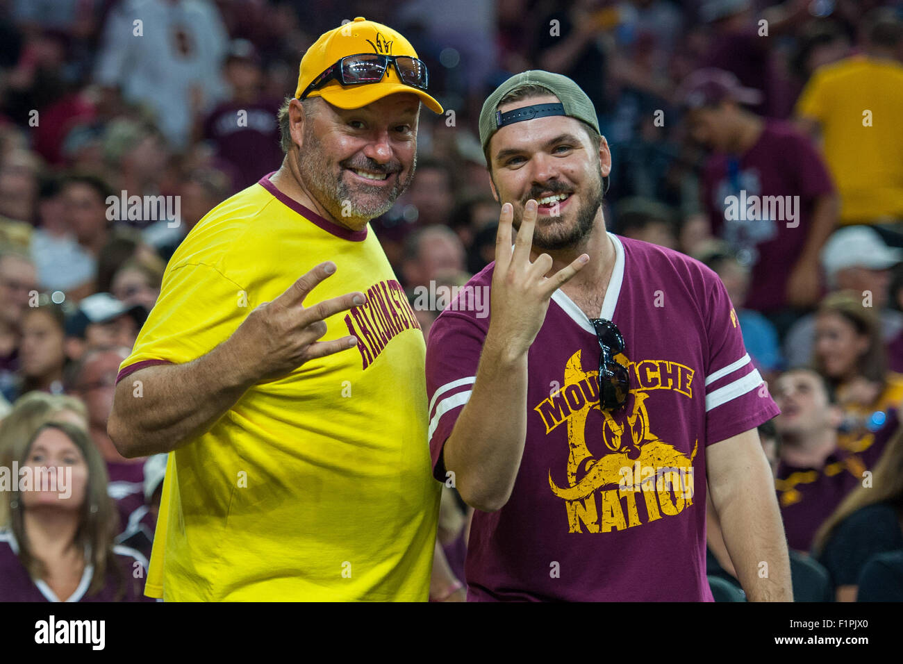 September 5, 2015: Arizona State Sun Devils fans during the 1st half of ...