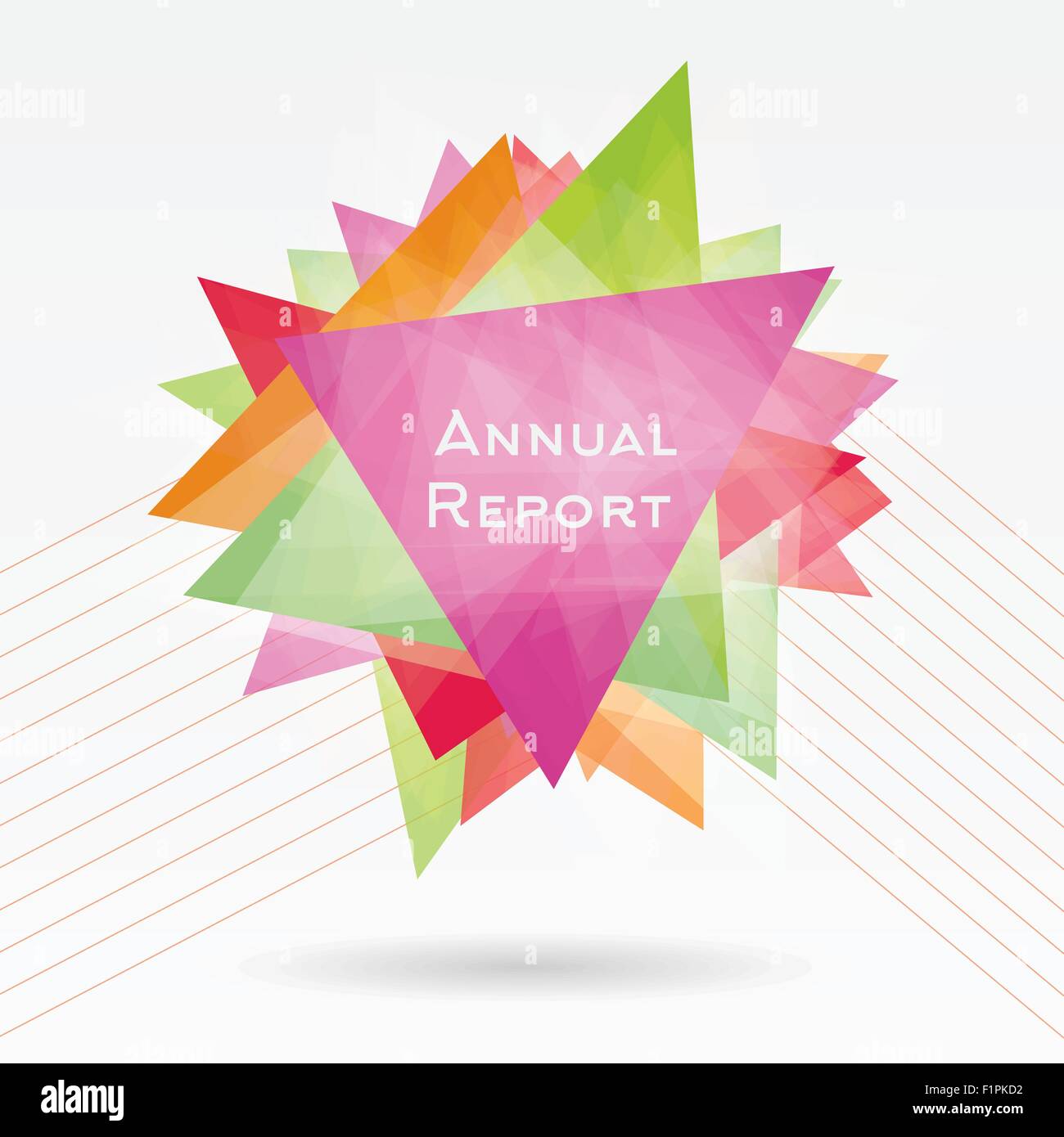 Abstract Background with Triangles and Lines. Annual Report Concept ...
