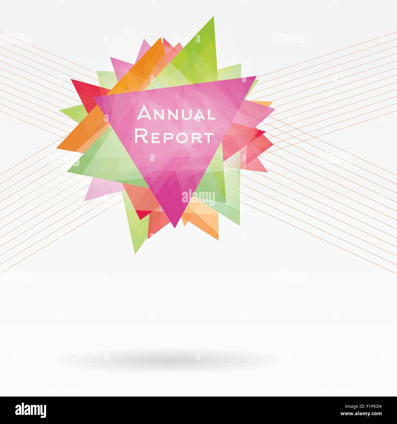 Abstract Background with Triangles and Lines. Annual Report Concept ...