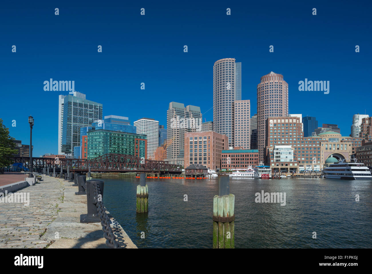 FAN PIER HARBORWALK ROWES WHARF DOWNTOWN SKYLINE INNER HARBOR SOUTH ...