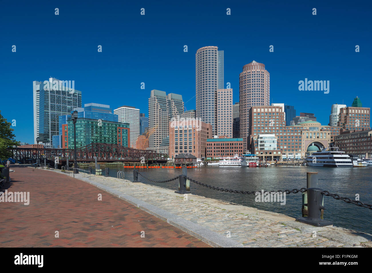 FAN PIER HARBORWALK ROWES WHARF DOWNTOWN SKYLINE INNER HARBOR SOUTH ...