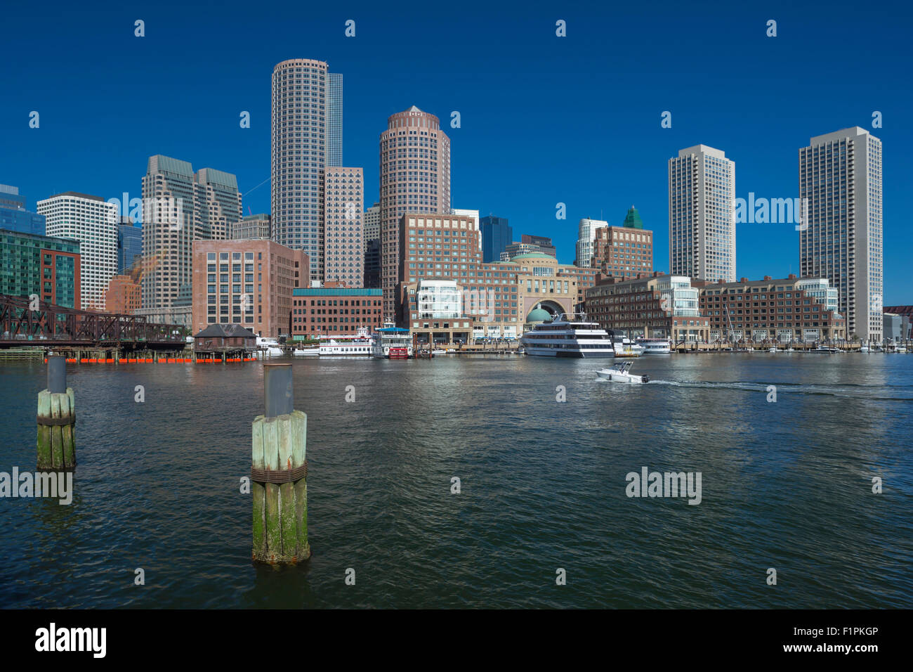 FAN PIER HARBORWALK ROWES WHARF DOWNTOWN SKYLINE INNER HARBOR SOUTH ...