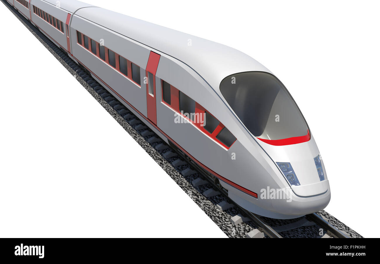 Train moving forward Stock Photo - Alamy