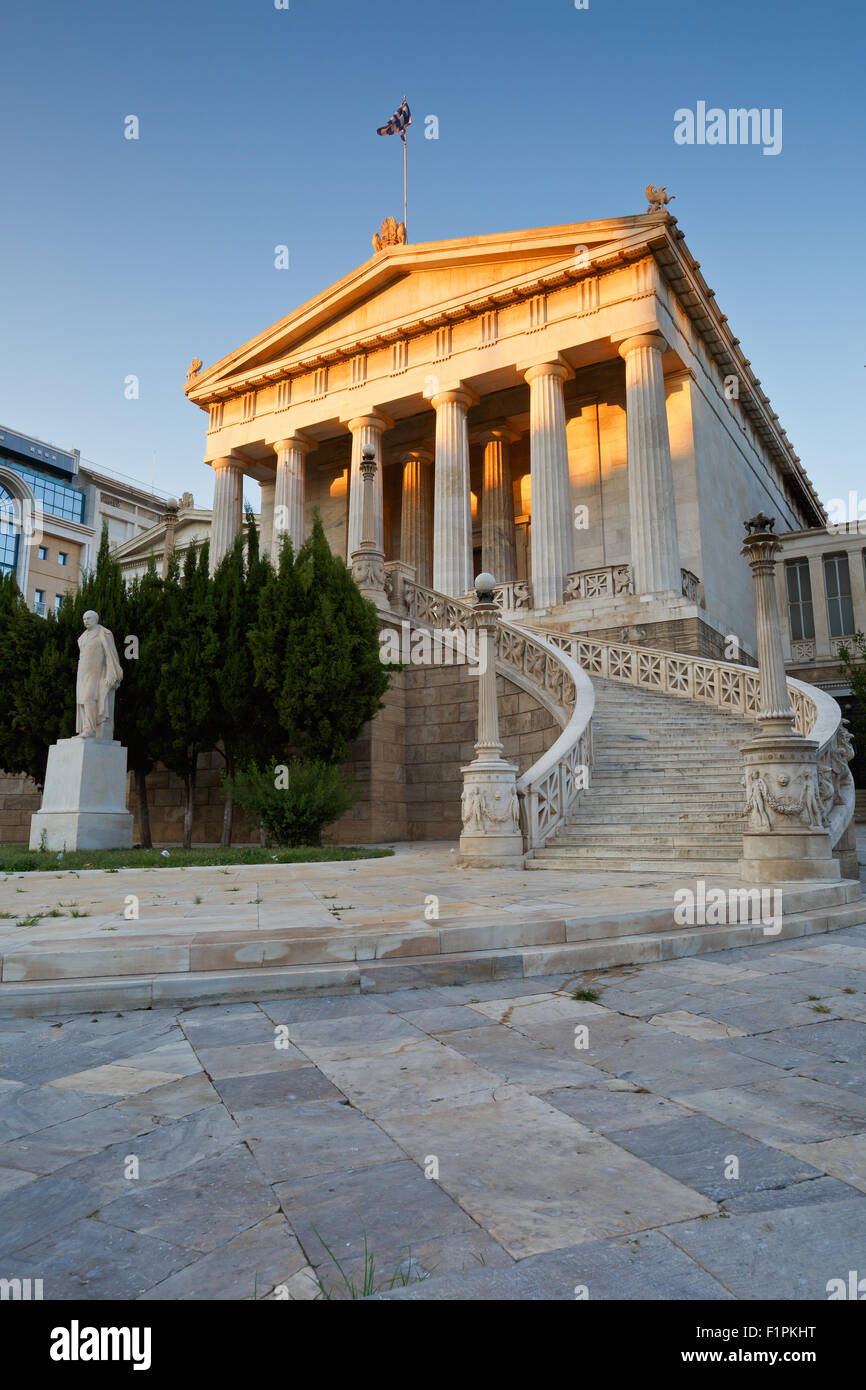 Building of the National Library of Greece in Panepistimio is one of ...