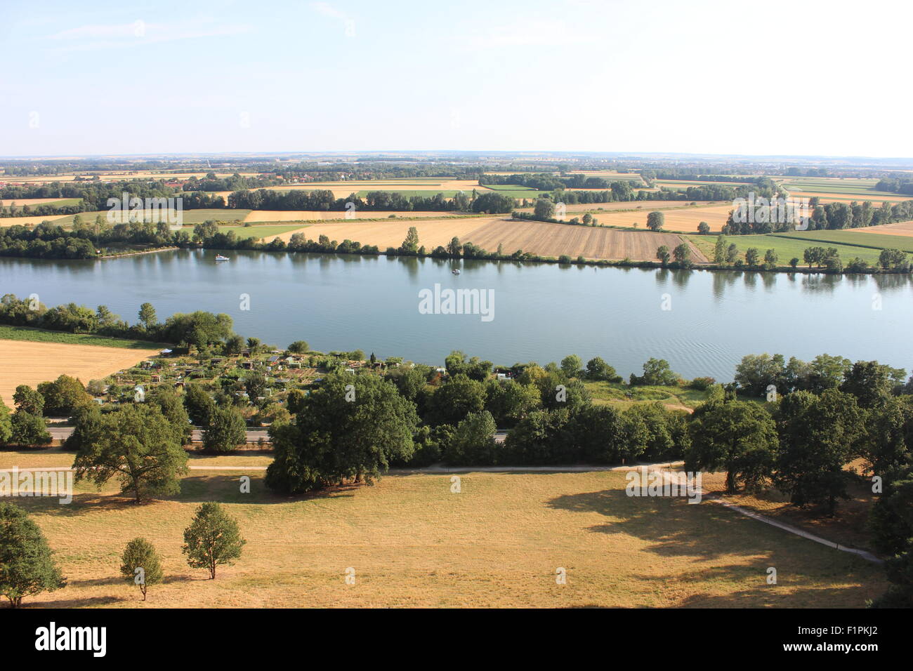 Gorgeous landscape of German river Stock Photo - Alamy