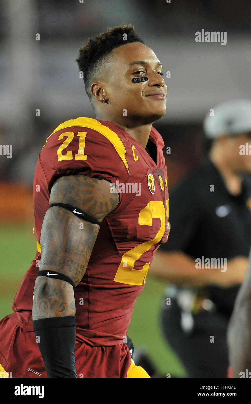 Los Angeles, CA, USA. 5th Sep, 2015. USC Trojans linebacker Su'a ...