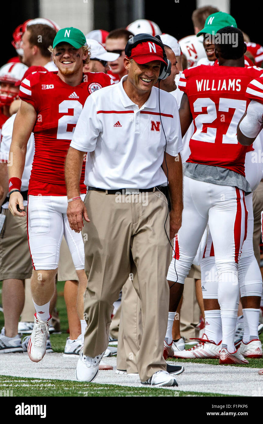 Lincoln, NE. USA. 05th Sep, 2015. Nebraska Cornhuskers head coach Mike ...