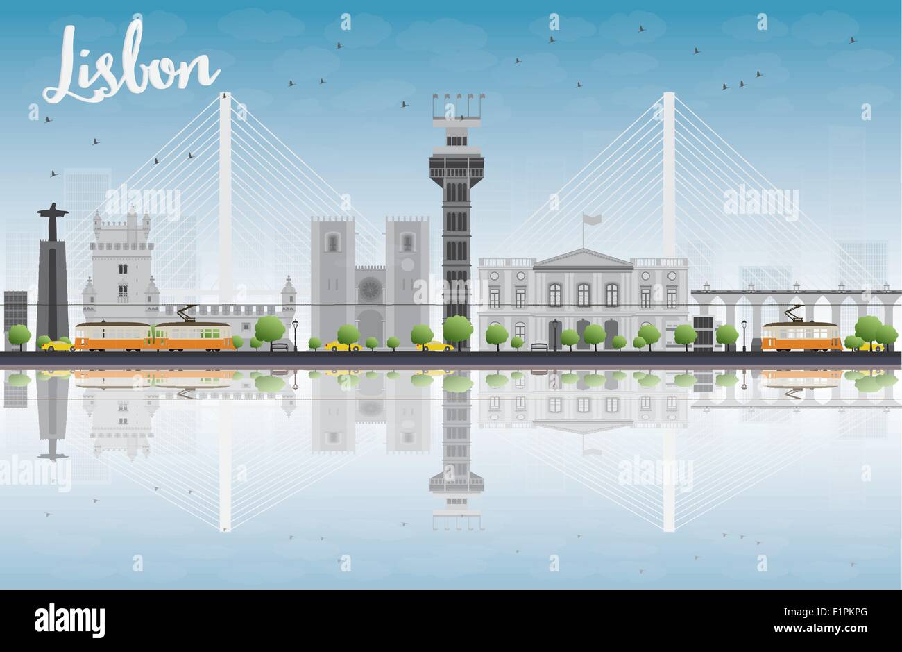 Lisbon vector vectors hi-res stock photography and images - Alamy