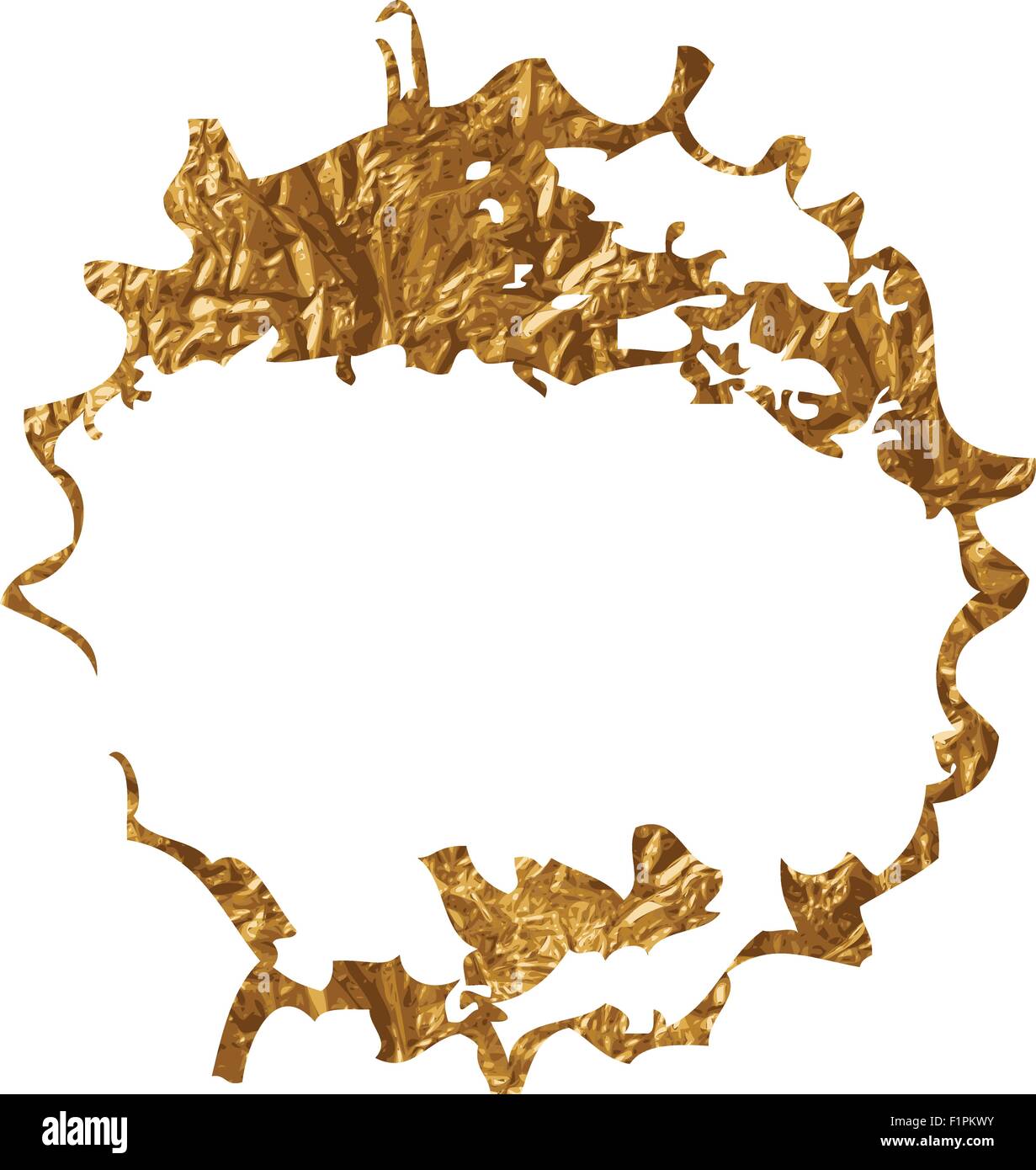 Golden inky grunge splash Vector illustration Stock Vector Image & Art ...