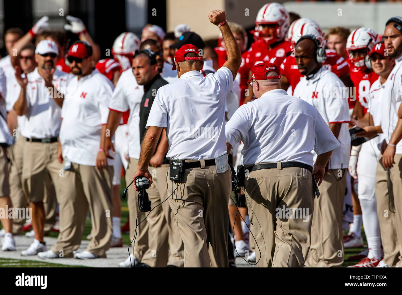 Lincoln, NE. USA. 05th Sep, 2015. Nebraska Cornhuskers head coach Mike ...