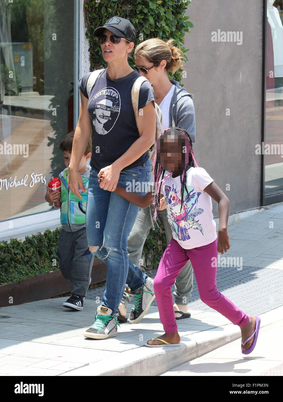 Jillian Michaels and her partner Heidi Rhoades out shopping with their ...