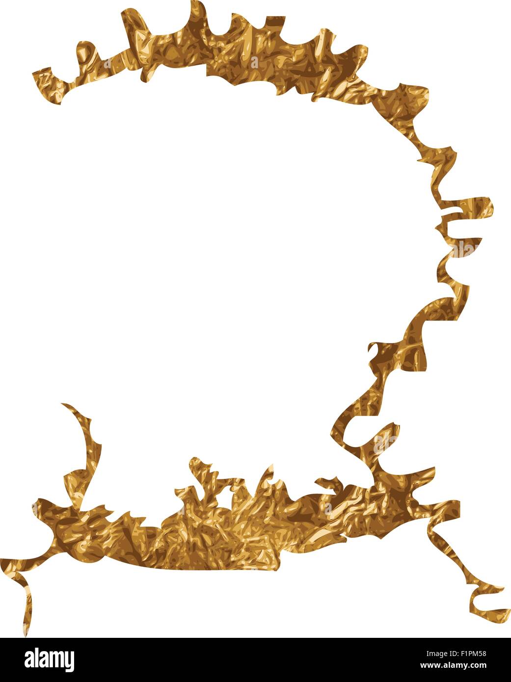 Golden inky grunge splash Vector illustration Stock Vector Image & Art ...