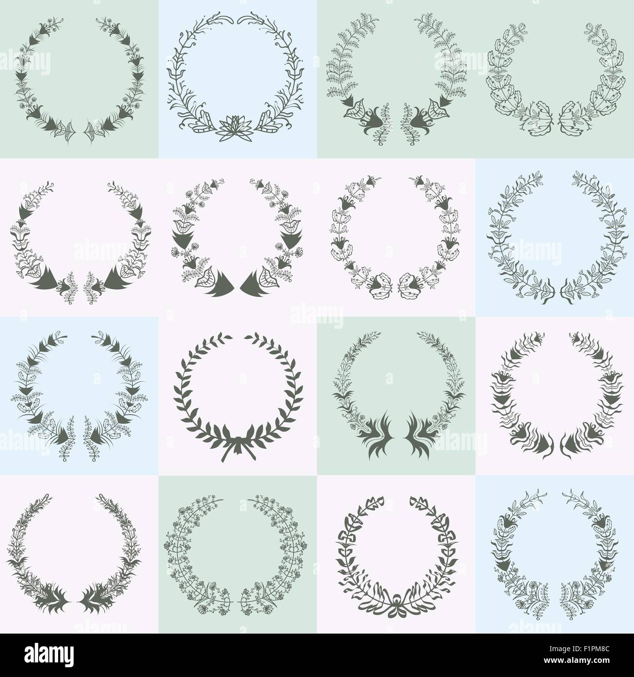 Floral Wreath Vector Free Download