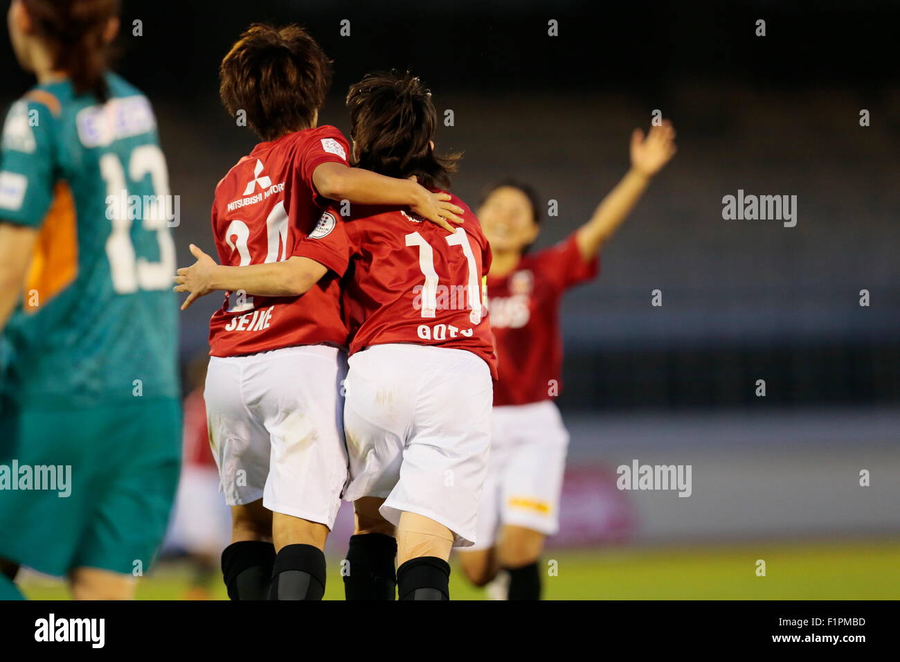 Saitama Urawa Komaba Stadium, Saitama, Japan. 5th Sep, 2015. (L to R ...