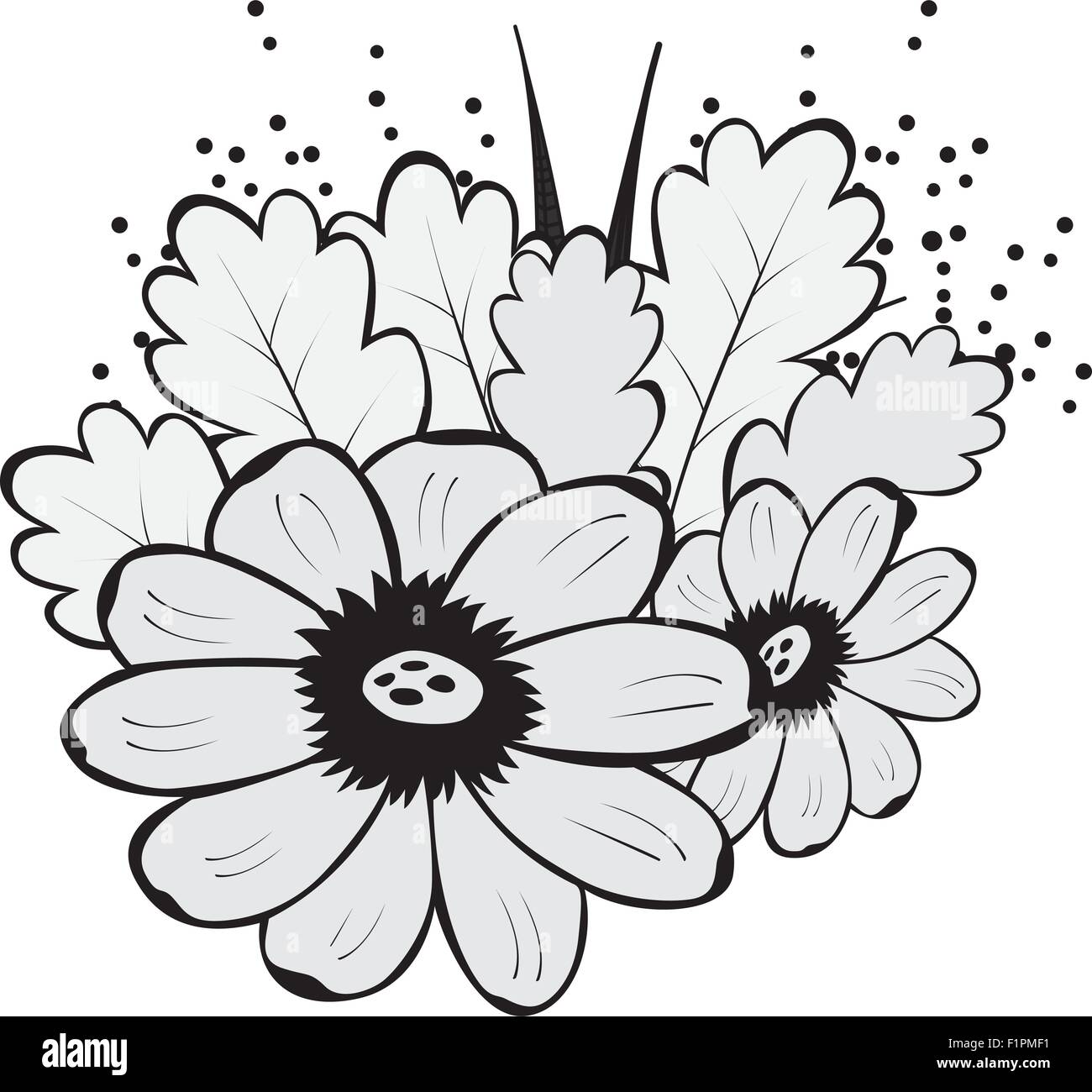 Abstract botanical leaf pattern Stock Vector Images - Alamy