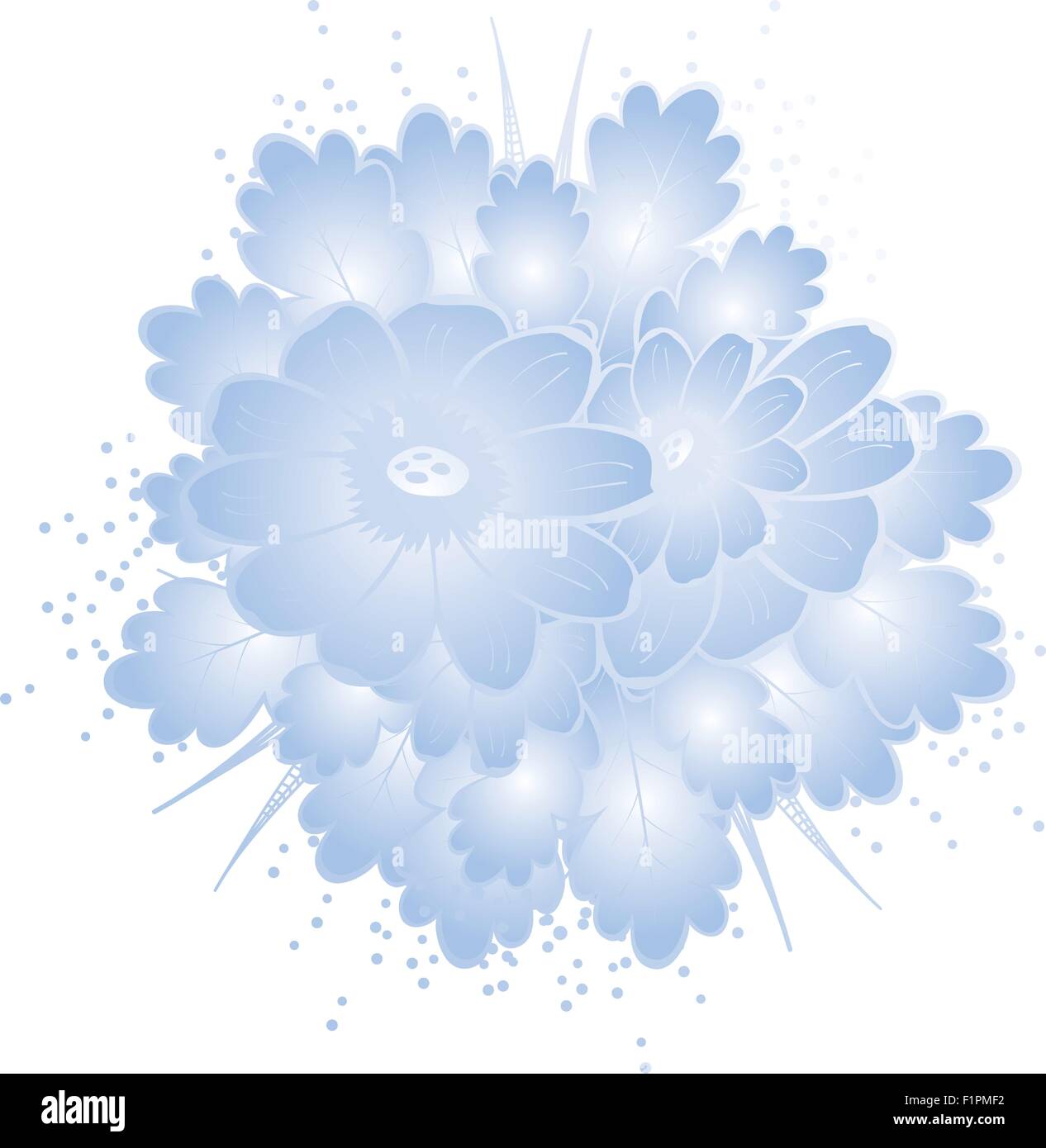 Vector seamless flowers pattern Cut Out Stock Images & Pictures - Alamy