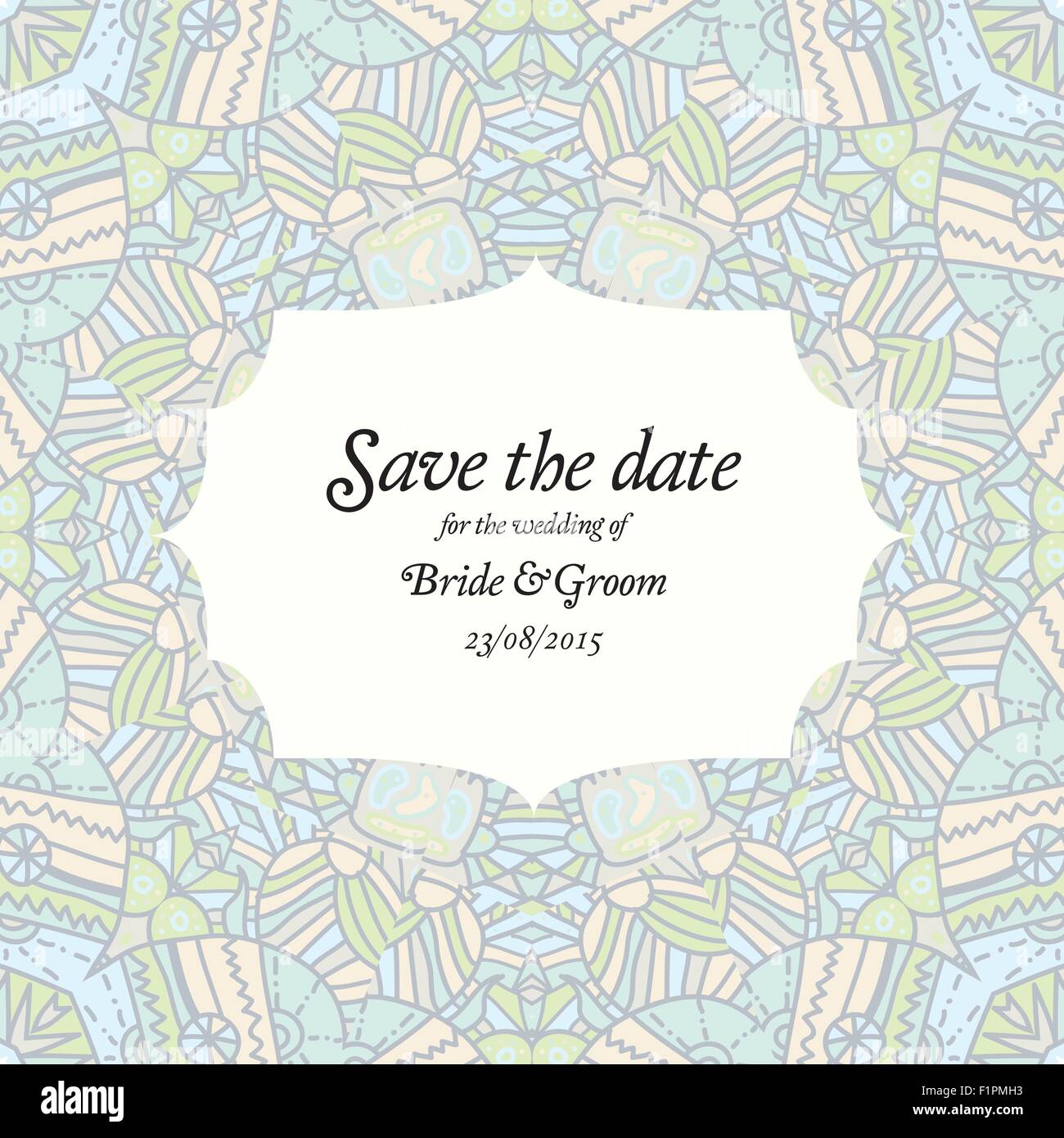 Beautiful abstract wedding invitation Vector illustration Stock Vector ...