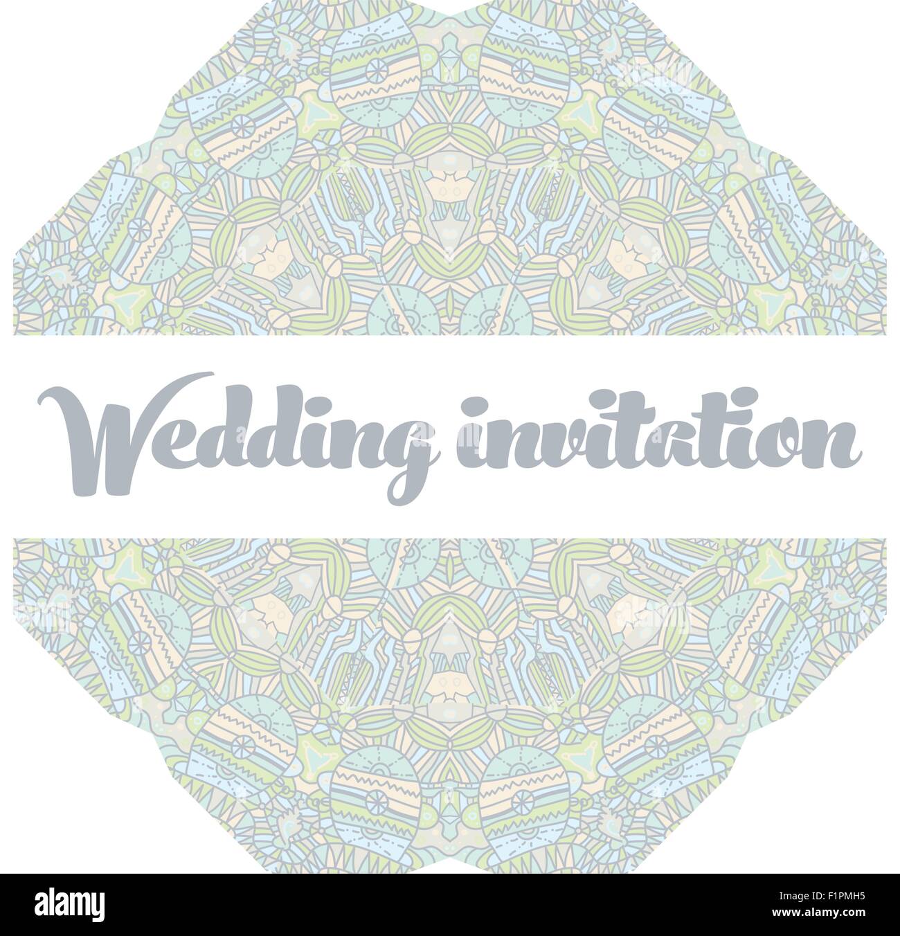 Beautiful abstract wedding invitation Vector illustration Stock Vector ...