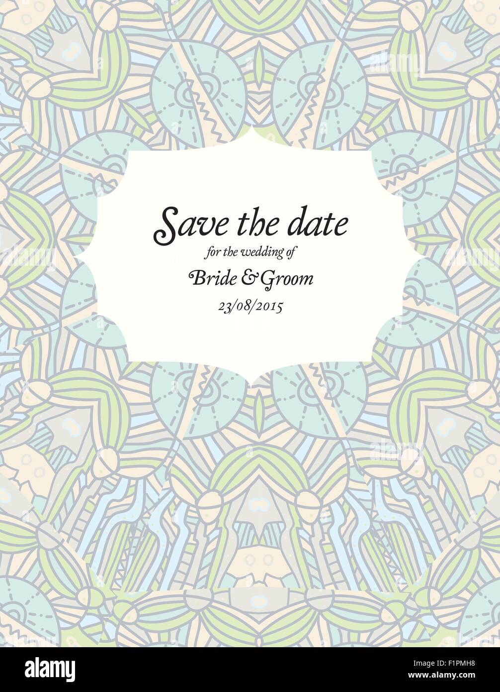 Beautiful abstract wedding invitation Vector illustration Stock Vector ...