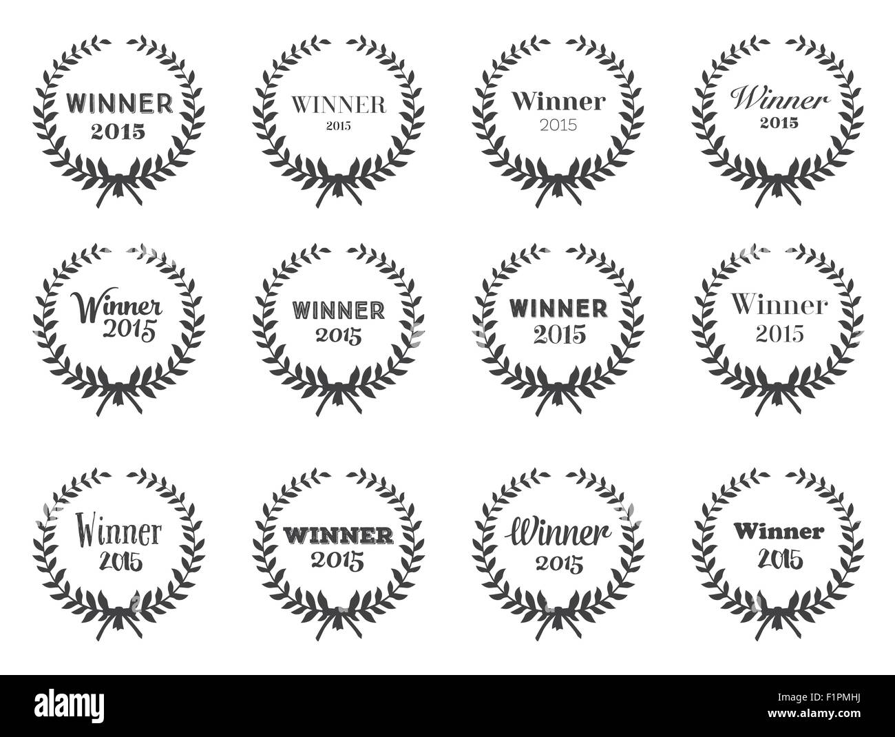 Laurel vector hi-res stock photography and images - Alamy