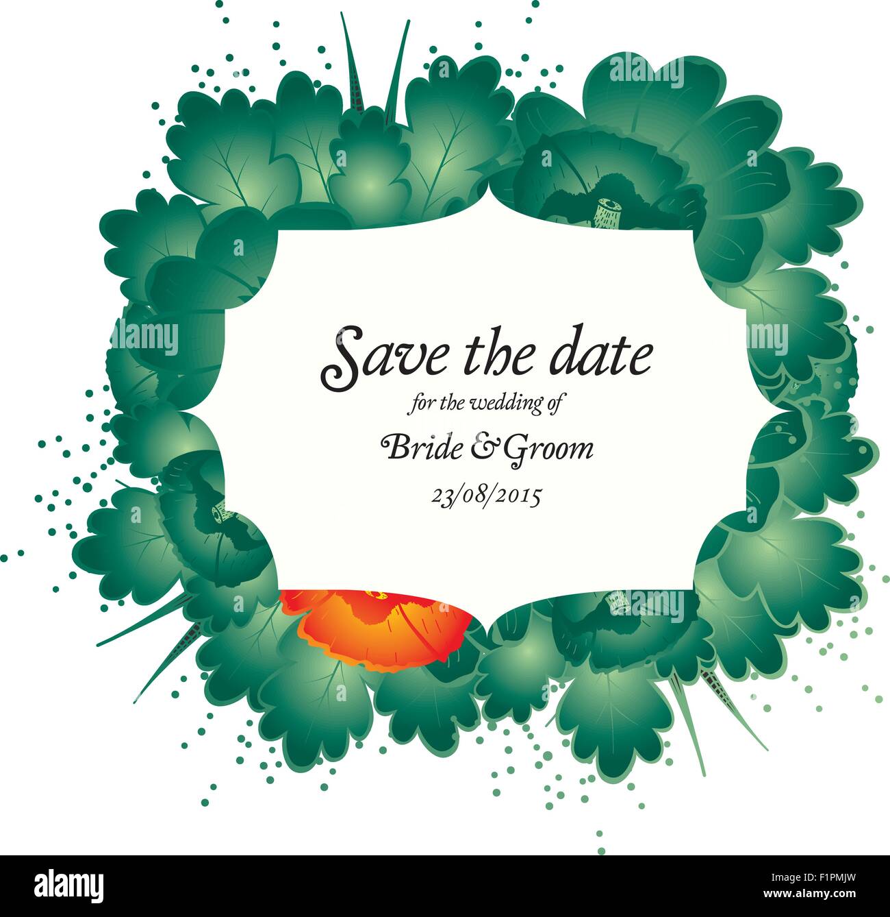 Save the date border hi-res stock photography and images - Alamy