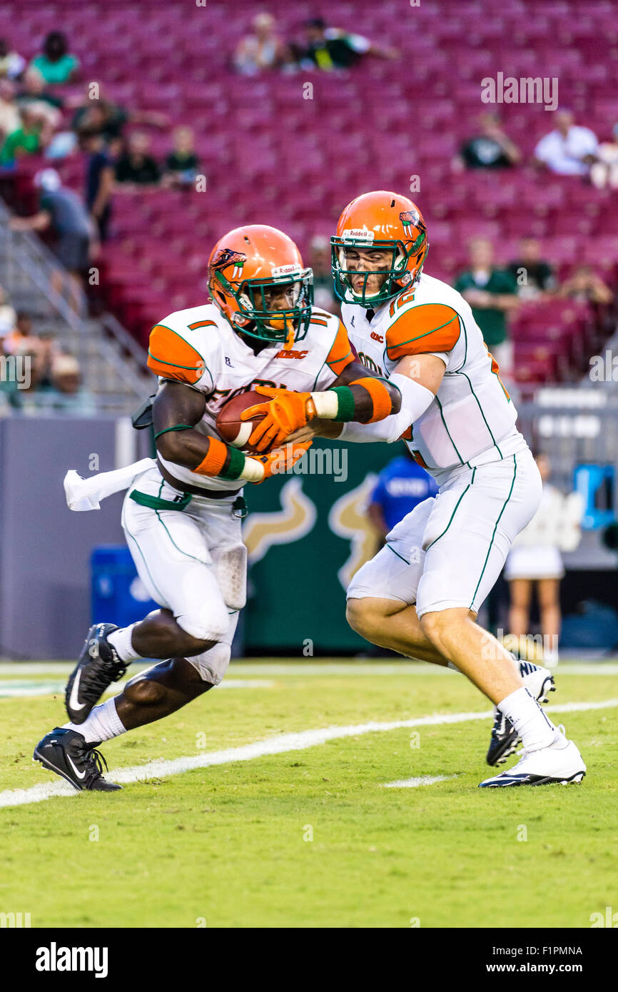 September 5, 2015: Florida A&M Rattlers quarterback Carson Royal #12 ...